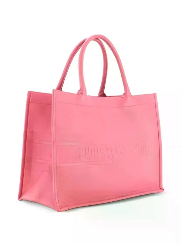 Dior Embossed Leather Medium Tote Bag