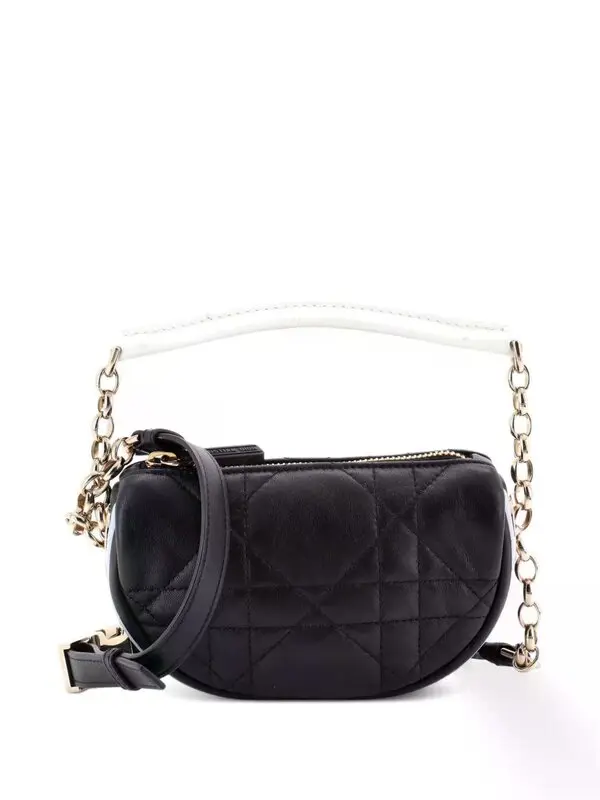 Dior Vibe Cannage Quilt Lambskin Mini Hobo Bag