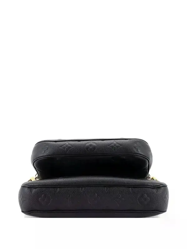 LOUIS VUITTON Multi Pochette Accessoires Monogram Empreinte Giant Crossbody Bag - Black