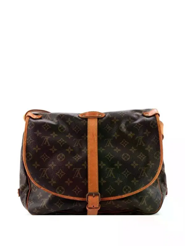 LOUIS VUITTON Saumur 35 Crossbody Bag Monogram Canvas