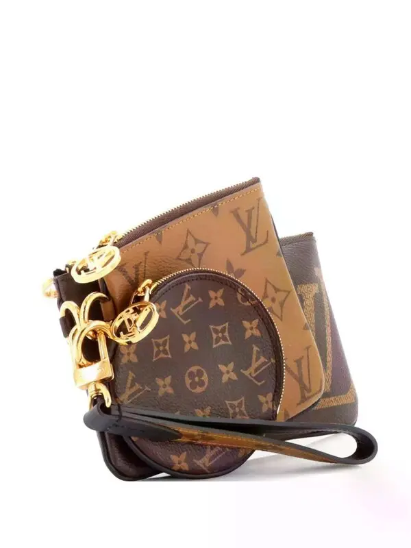 LOUIS VUITTON Trio Pouch Set Reverse Monogram Giant