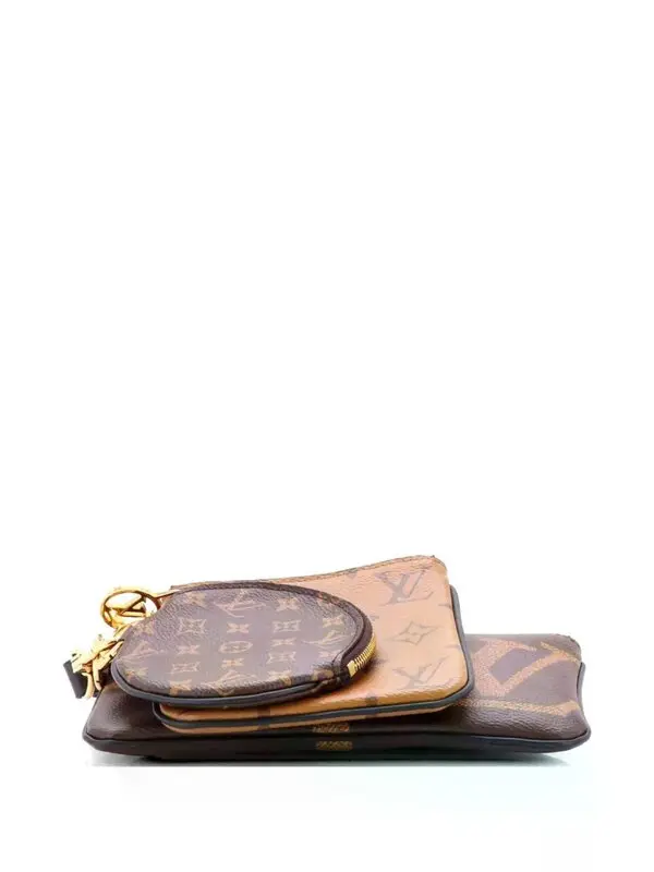 LOUIS VUITTON Trio Pouch Set Reverse Monogram Giant