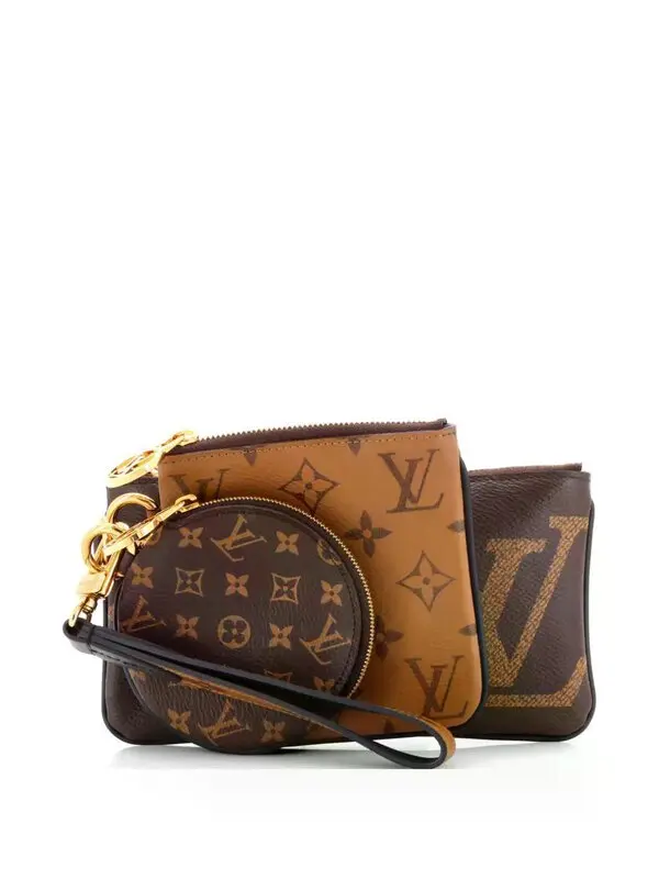 LOUIS VUITTON Trio Pouch Set Reverse Monogram Giant
