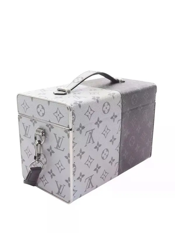 LOUIS VUITTON Monogram Eclipse Split Mini Box Trunk Crossbody Bag