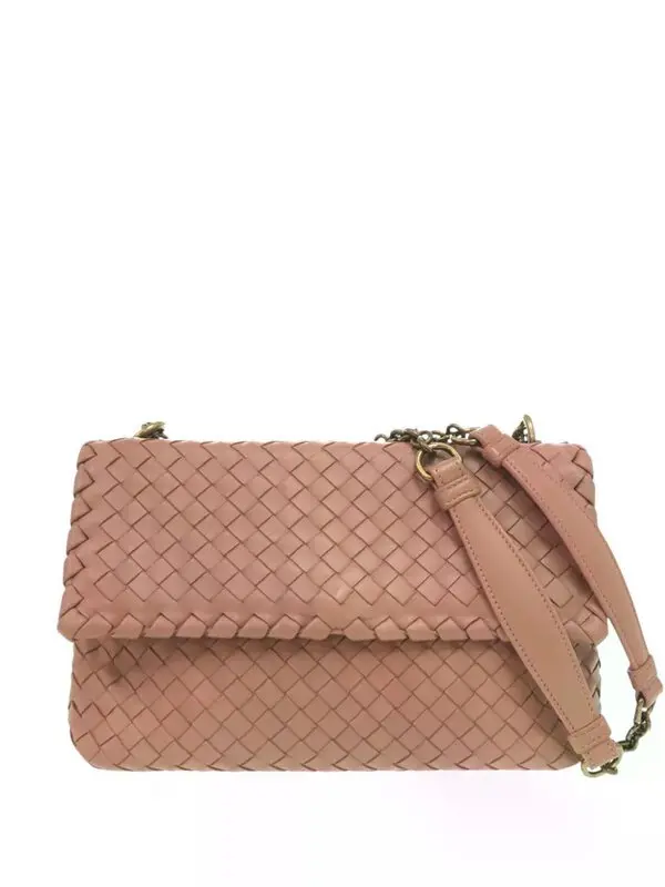 Bottega Veneta Small Nappa Intrecciato Olimpia Shoulder Bag - Brown