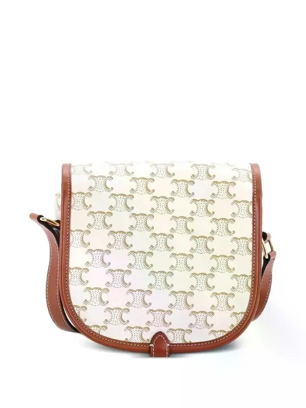Celine Folco Bag Triomphe Coated Canvas Medium Crossbody Bag