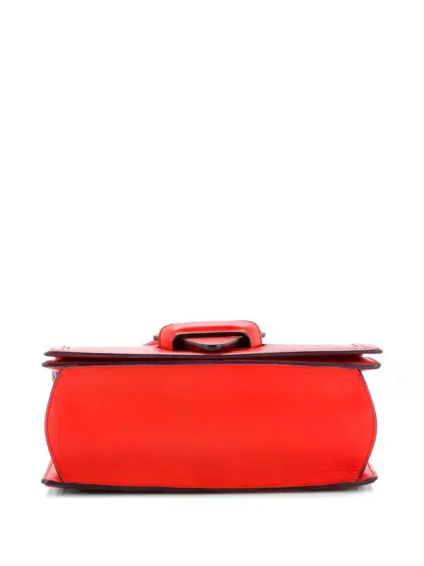 Loewe Barcelona Leather Medium Shoulder Bag - Red