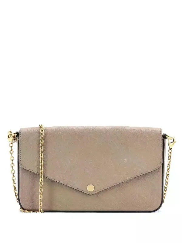 LOUIS VUITTON Felicie Pochette Monogram Empreinte Leather Crossbody Bag - Neutrals