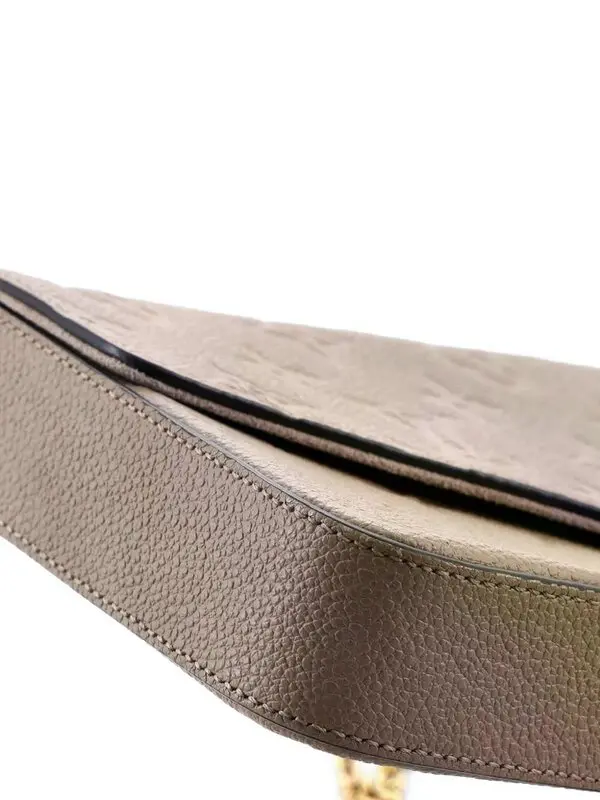 LOUIS VUITTON Felicie Pochette Monogram Empreinte Leather Crossbody Bag - Neutrals