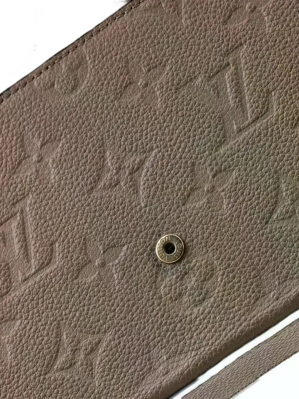 LOUIS VUITTON Felicie Pochette Monogram Empreinte Leather Crossbody Bag - Neutrals