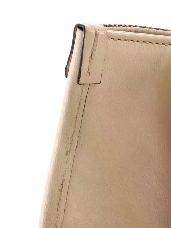 Gucci Horsebit 1955 Chain Gg Canvas Leather Large Tote Bag - Brown