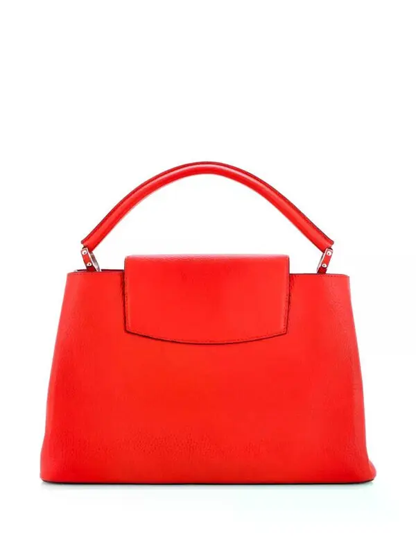 LOUIS VUITTON Capucines Gm Satchel - Red
