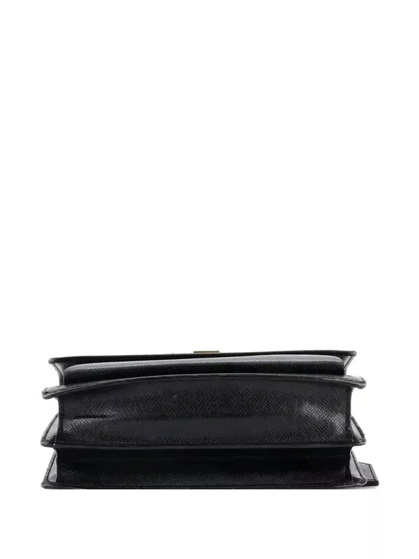 Saint Laurent Sunset Leather Medium Crossbody Bag - Black