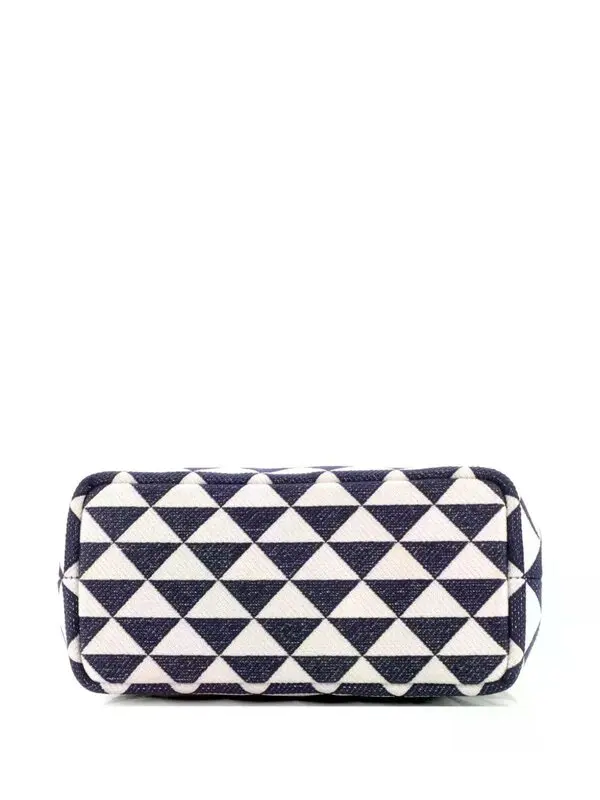Prada Symbole Jacquard Small Tote Bag