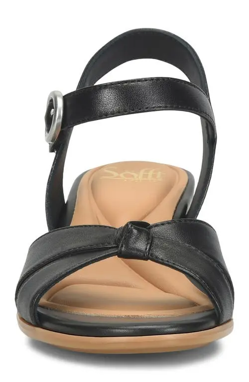SOFFT Slingback Platform Wedge Sandal - Black