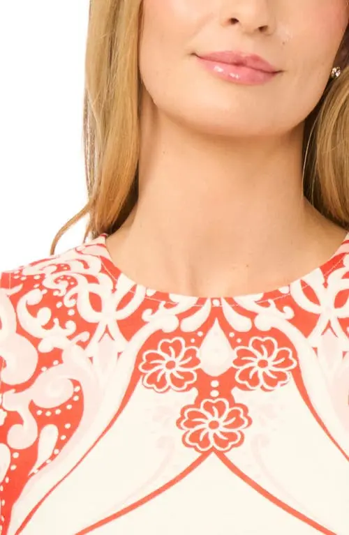 Ted Baker London Floral Print Linen Sleeveless Top