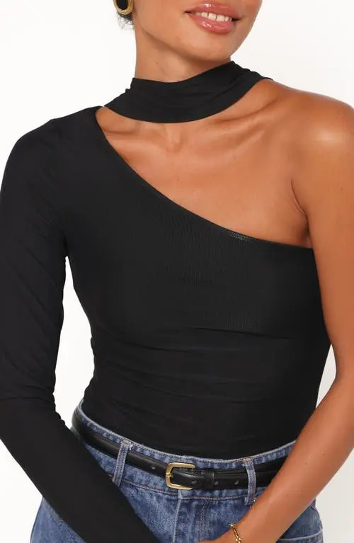 PETAL & PUP Scarf Mesh One-shoulder Top