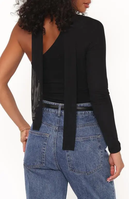 PETAL & PUP Scarf Mesh One-shoulder Top