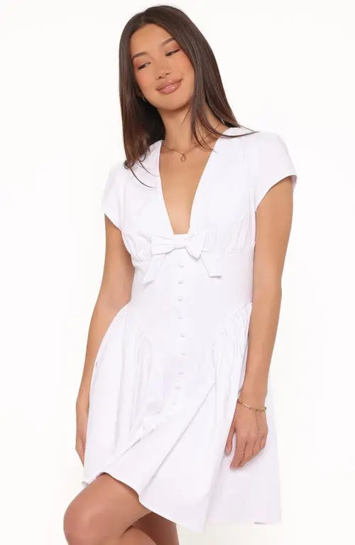 PETAL & PUP Lyssa Bow Front Fit & Flare Dress