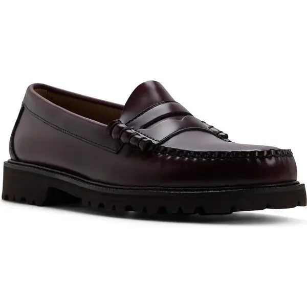 G.H.BASS Layton Leather Penny Loafer - Wine