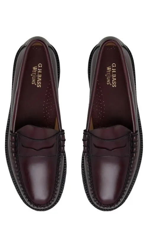 G.H.BASS Layton Leather Penny Loafer - Wine