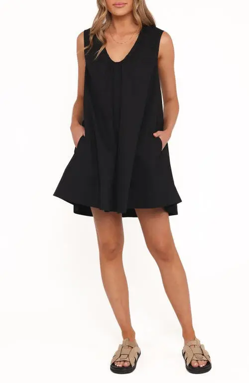 PETAL & PUP Jorah Sleeveless Minidress - Black