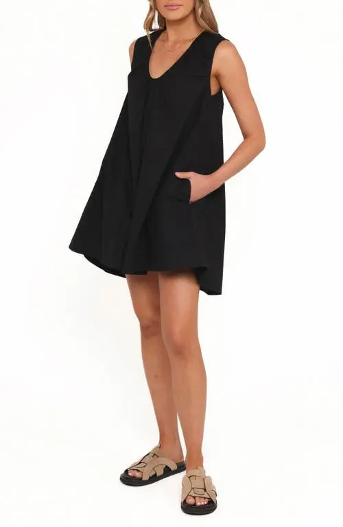 PETAL & PUP Jorah Sleeveless Minidress - Black
