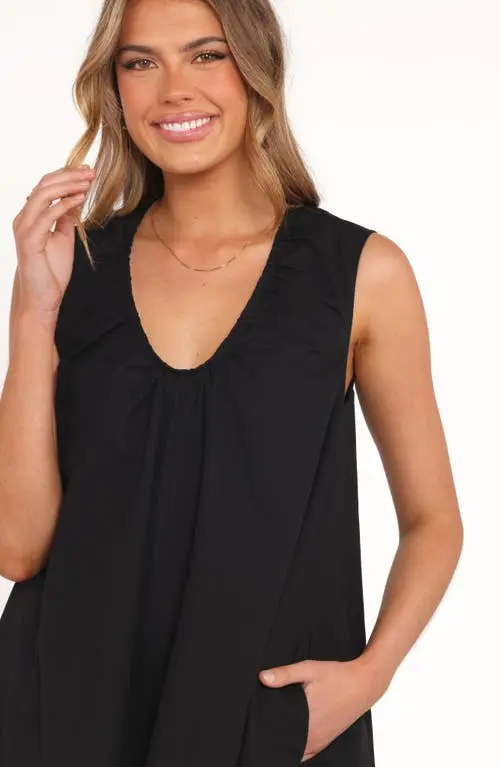 PETAL & PUP Jorah Sleeveless Minidress - Black