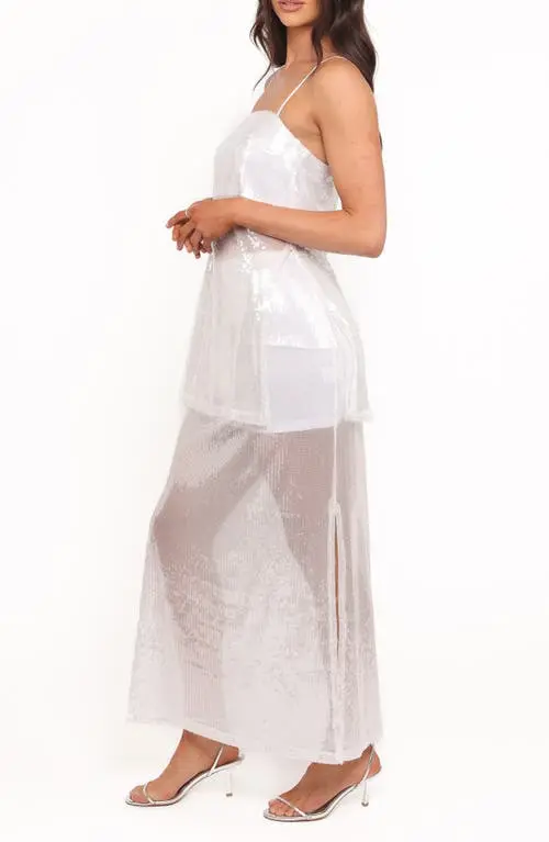 PETAL & PUP Sequin Top & Maxi Skirt Set