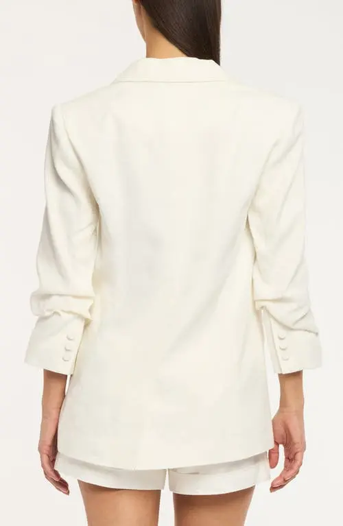 Cinq À Sept Kylie Linen & Cotton Blazer - Ivory