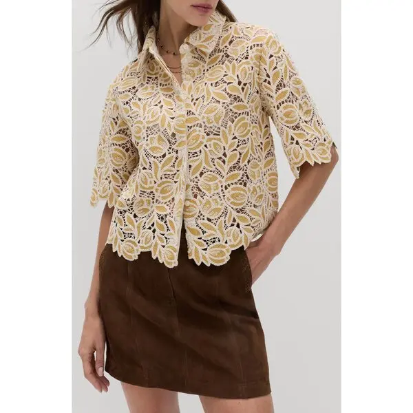 PER UNA BY M&S Open Stitch Shirt Jacket