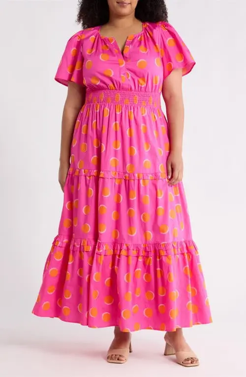 SUGARLIPS Jolene Printed Maxi Dress