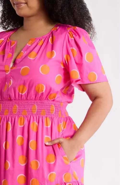 SUGARLIPS Jolene Printed Maxi Dress