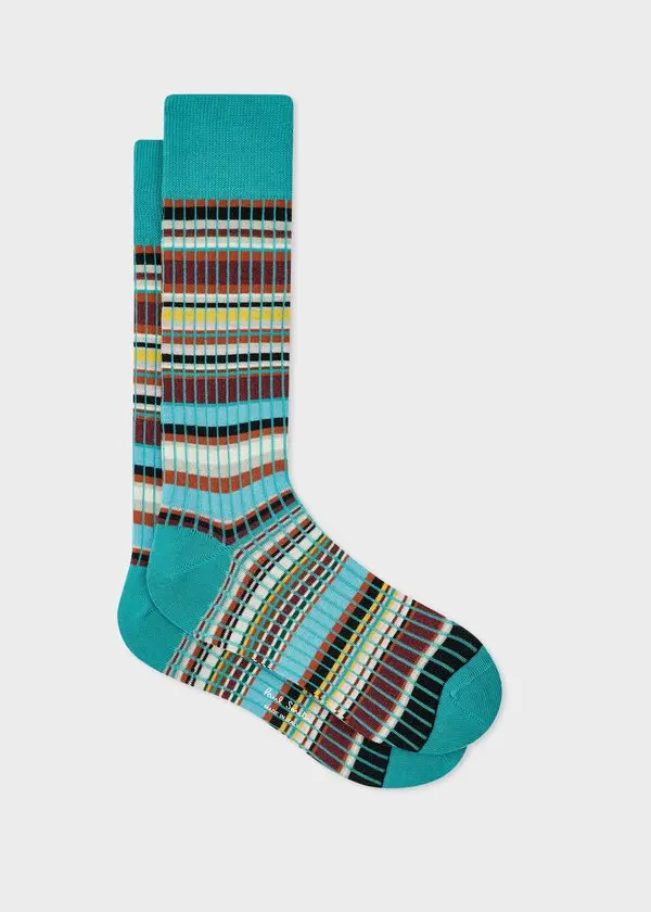 Paul Smith Signature Stripe Ribbed Socks