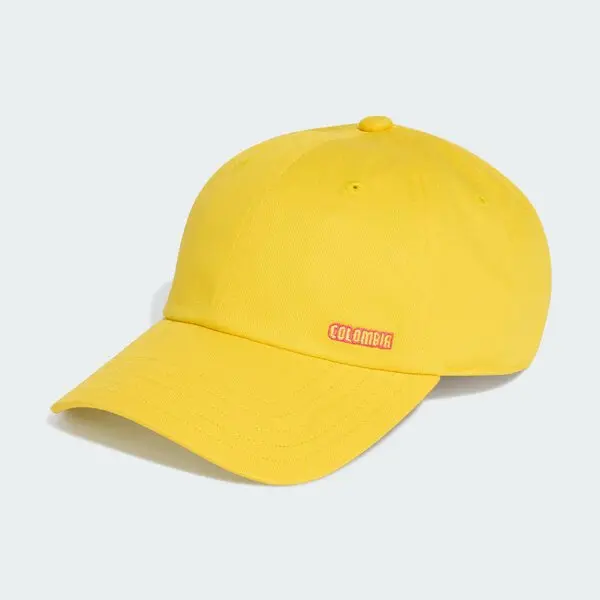 Adidas Colombia 26 Dad Cap - Yellow / Team Navy Blue 2 / Semi Lucid Red