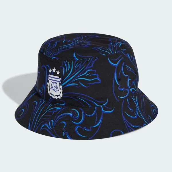 Adidas Argentina 26 Bucket Hat - Black / Lucid Blue / White