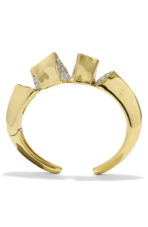 Alexis Bittar Solanales Fragment Hinge Cuff Bracelet - Crystals
