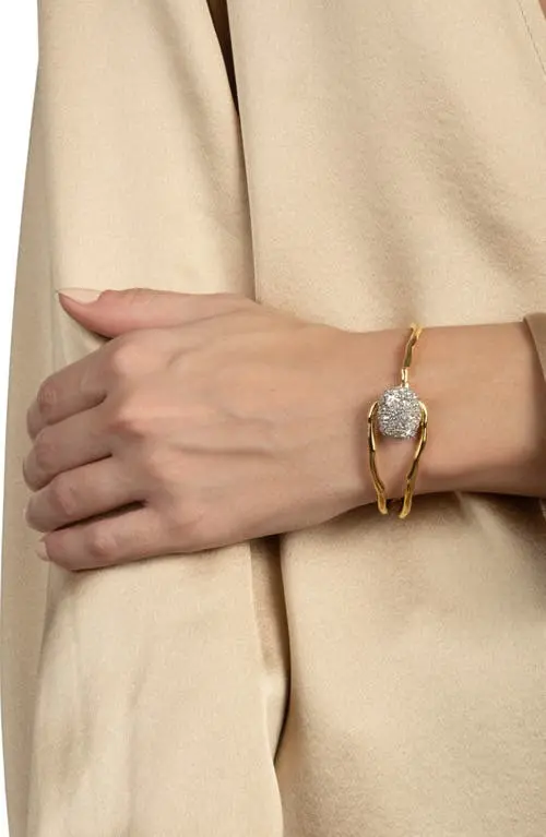 Alexis Bittar Solanales Crystal Pavé Pebble Bangle - Crystals