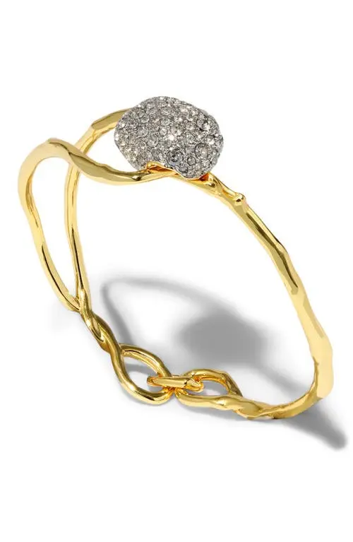 Alexis Bittar Solanales Crystal Pavé Pebble Bangle - Crystals