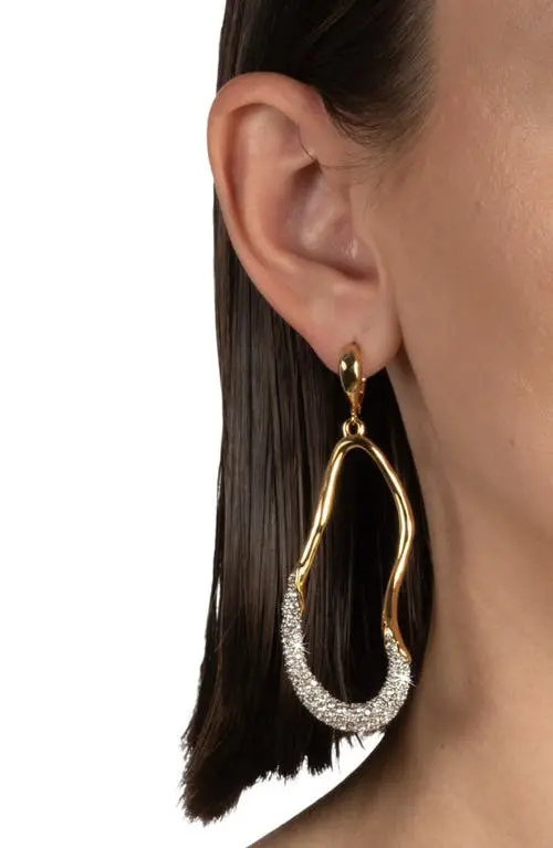 Alexis Bittar Solanales Crystal Pavé Hoop Drop Earrings - Crystals
