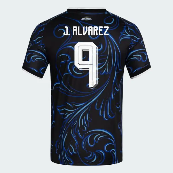 Adidas Argentina 26 Away Alvarez Jersey - Black / Lucid Blue / Blue Burst / Soccr-arq-sau