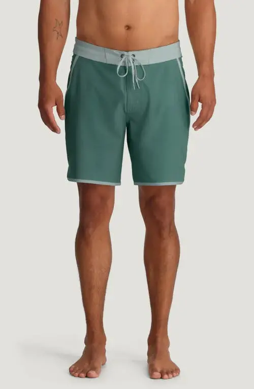 FREE FLY Dawn Patrol Board Shorts - Sea Pine