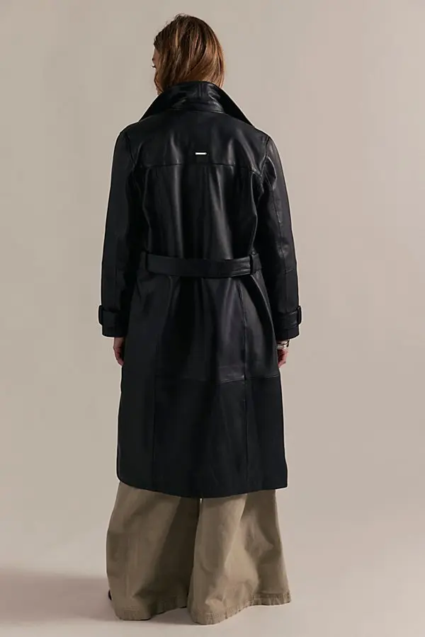 DEADWOOD Terra Leather Trench Coat