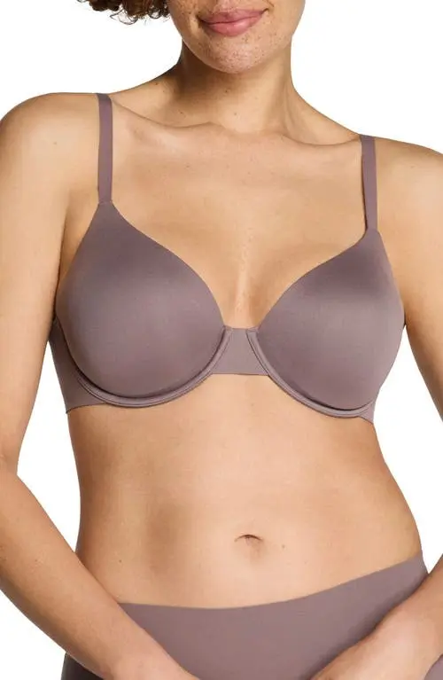 Spanx Lightly Lined Underwire T-shirt Bra - Granite