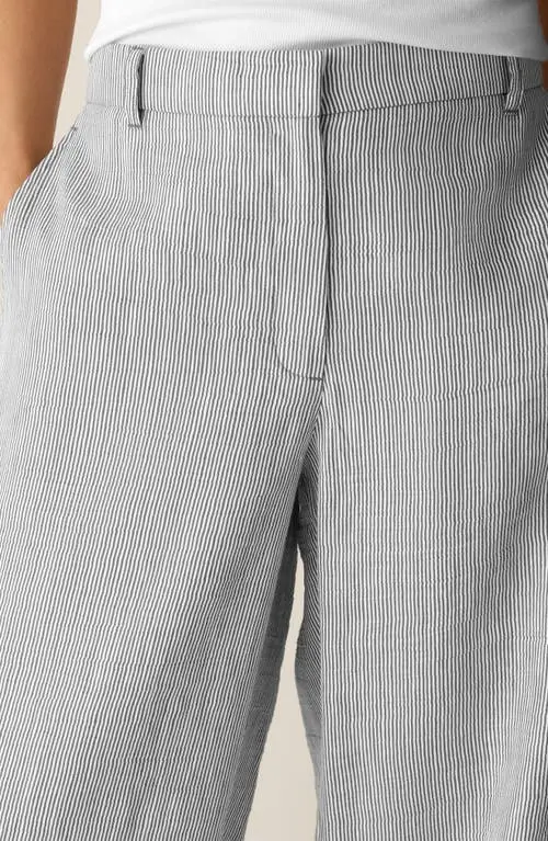 Eileen Fisher High Waist Linen Blend Wide Leg Pants - Wren
