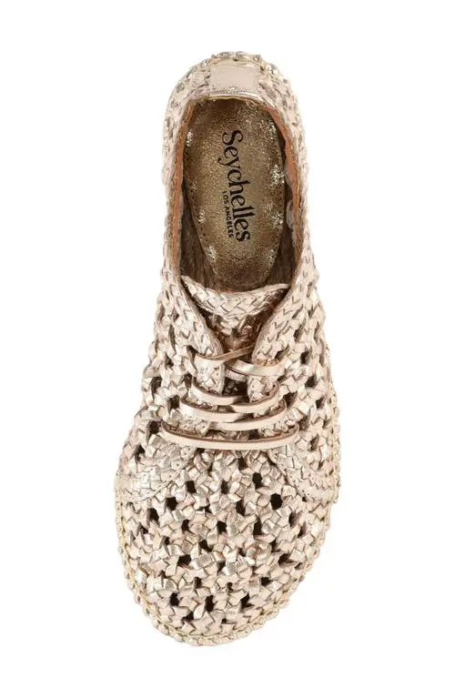 Seychelles Gemini Woven Espadrille - Gold