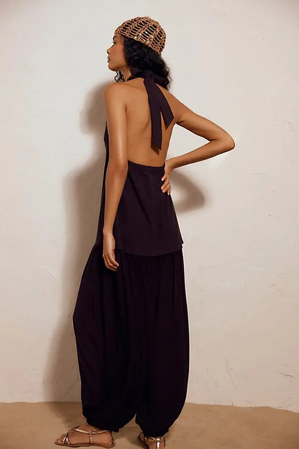 Free People Bretten One-piece Jumpsuit - Bitter Bark