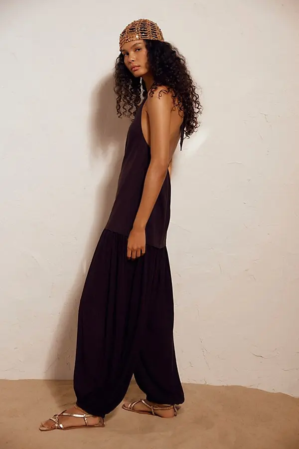 Free People Bretten One-piece Jumpsuit - Bitter Bark