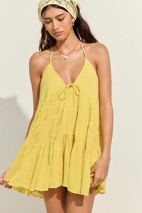 Free People Zina Cotton Tunic - Passionfruit