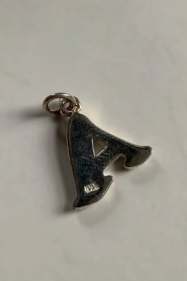 SHARPLILTEETH Vintage Sterling Letter A Charm